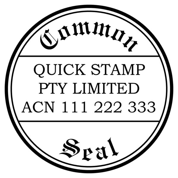 Common Seal Stamps | Brisbane | Sydney | Melbourne | Quick Ezy