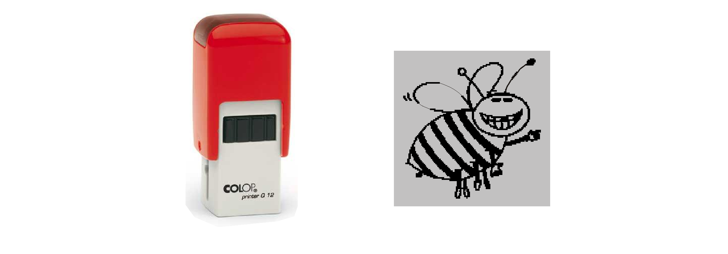 PQ12 Self Inking Stamp 10mm x 10mm | Quick Ezy
